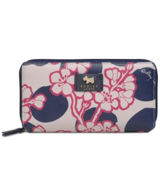 Radley London Blossom Spot Matinee Zip-Around Wallet - Macy's