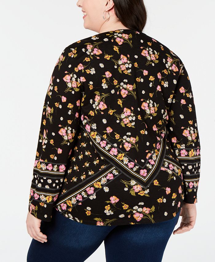 Style & Co Plus Size Printed Top, Created for Macy's - Macy's