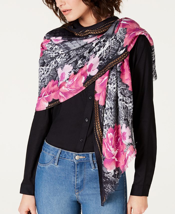 INC International Concepts I.N.C. Python-Print Rose Soft Wrap, Created ...