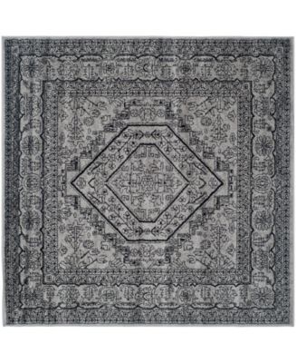 Safavieh Adirondack Silver and Black 10' x 10' Square Area Rug - Macy's