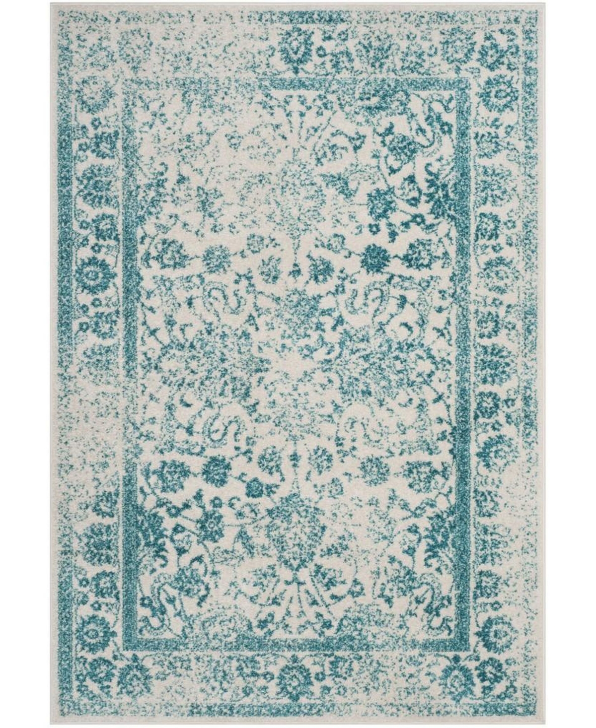 Click here for Safavieh Adirondack 109 Ivory and Teal 8 x 10 Area... prices