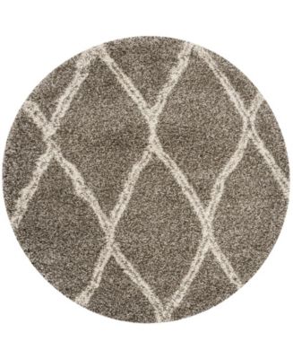 Safavieh Hudson Gray and Ivory 7' x 7' Round Area Rug - Macy's