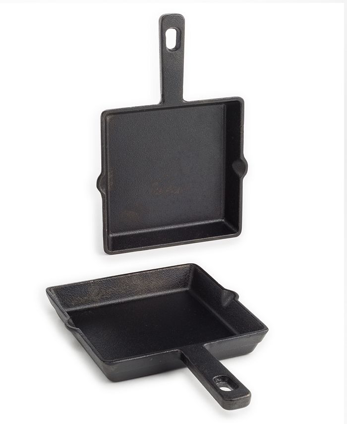 Goodful 2-Pc. Mini Cast Iron 6" Griddle Set, Created for Macy's - Macy's