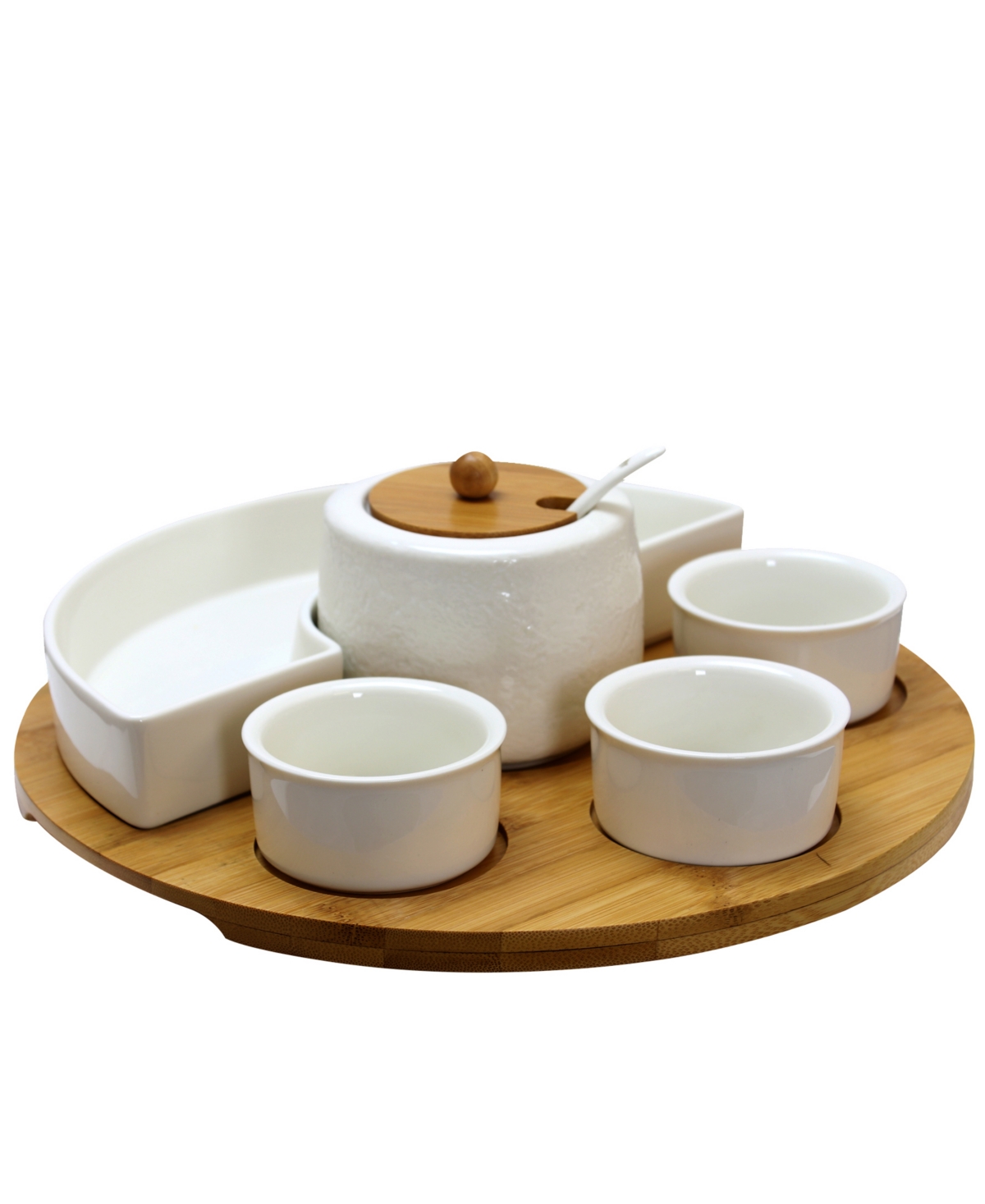 Click here for Elama Signature 8-Piece Appetizer Serving Set - Wh... prices