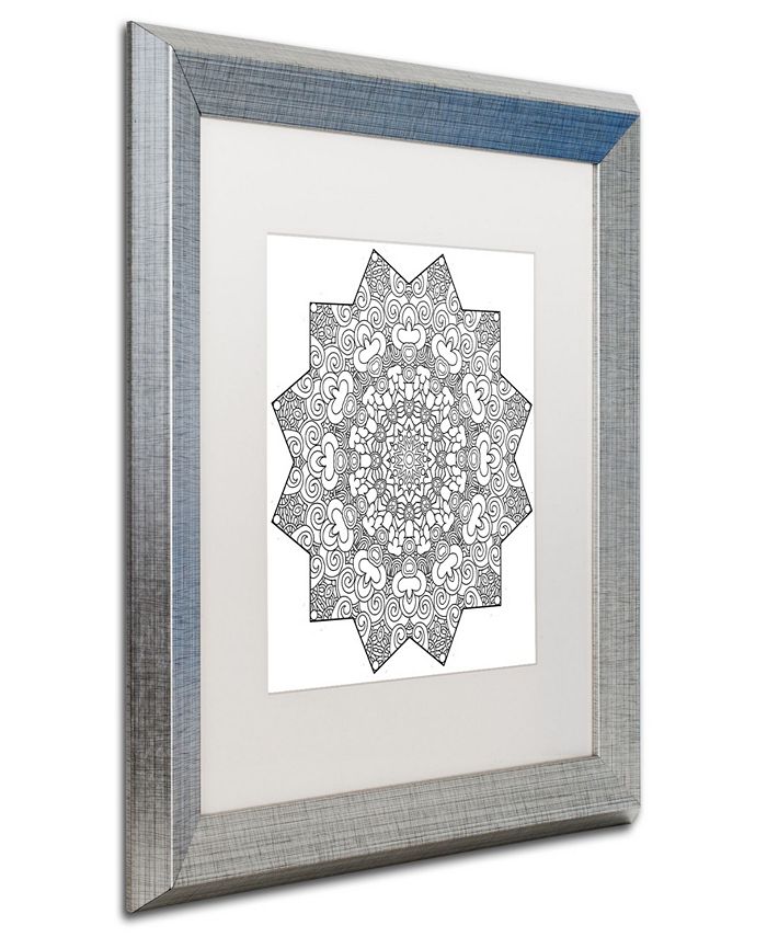 Trademark Global Kathy G. Ahrens Andrew Mandala Matted Framed Art - 16 ...