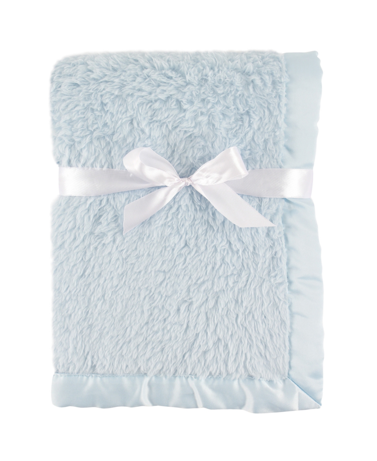 Click here for Hudson Baby Boys Sherpa Plush Blanket with Satin B... prices
