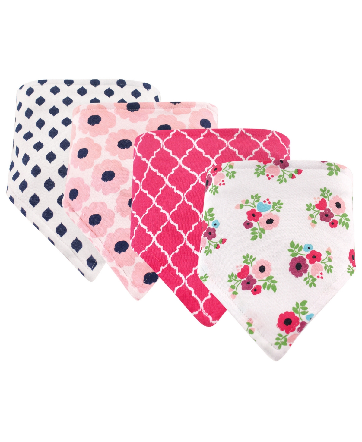 Click here for Hudson Baby Infant Girl Cotton Bandana Bibs 4pk -... prices