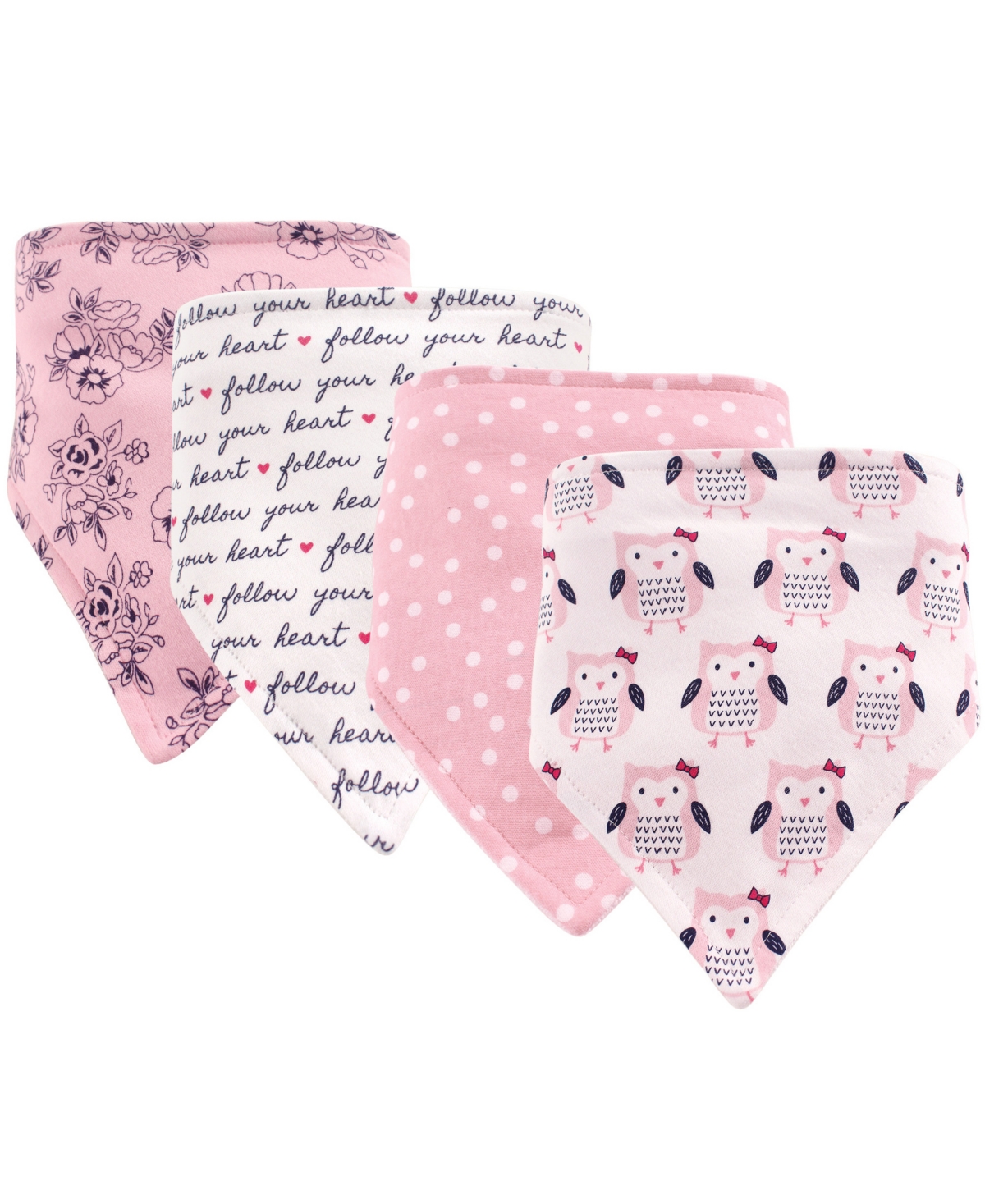 Click here for Hudson Baby Infant Girl Cotton Bandana Bibs 4pk -... prices