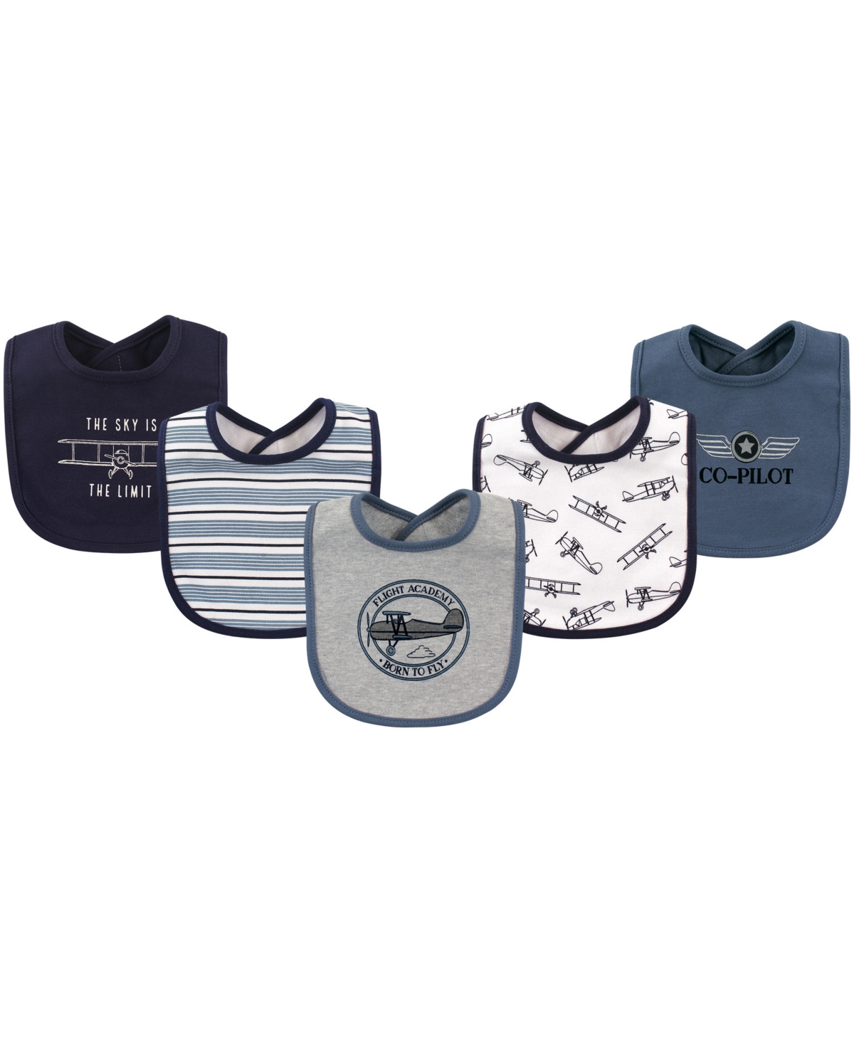 Click here for Hudson Baby Boys 5Pk of Soft Interlock Baby Bibs -... prices