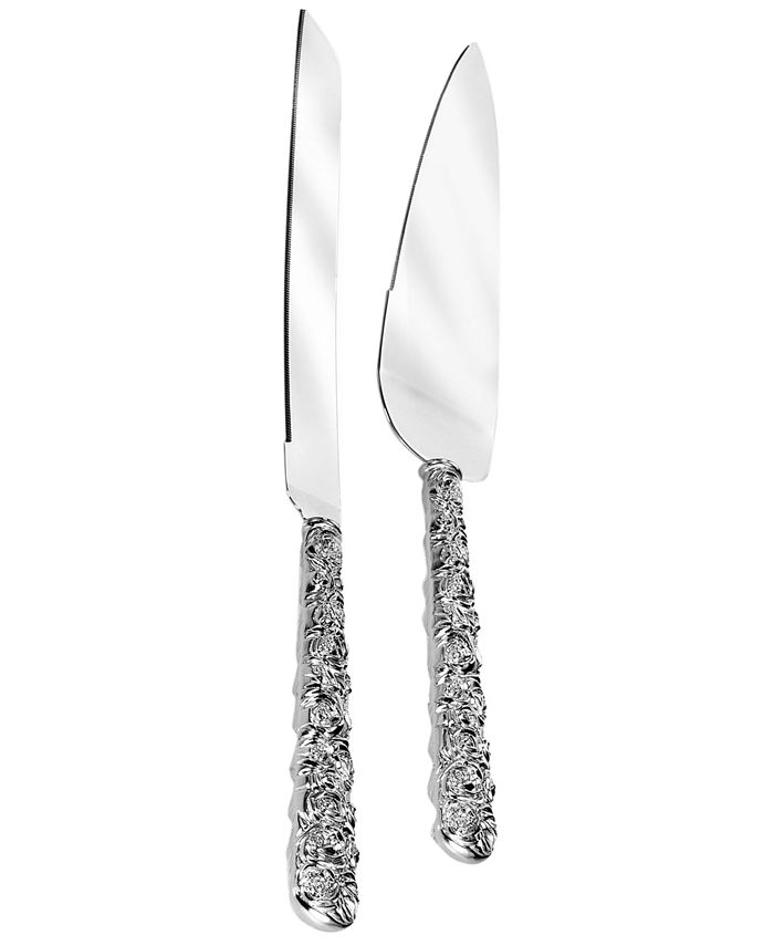 Monique Lhuillier Waterford Cake Knife and Server, Sunday Rose - Macy's Monique Lhuillier Waterford Cake Knife and Server, Sunday Rose - Macy's