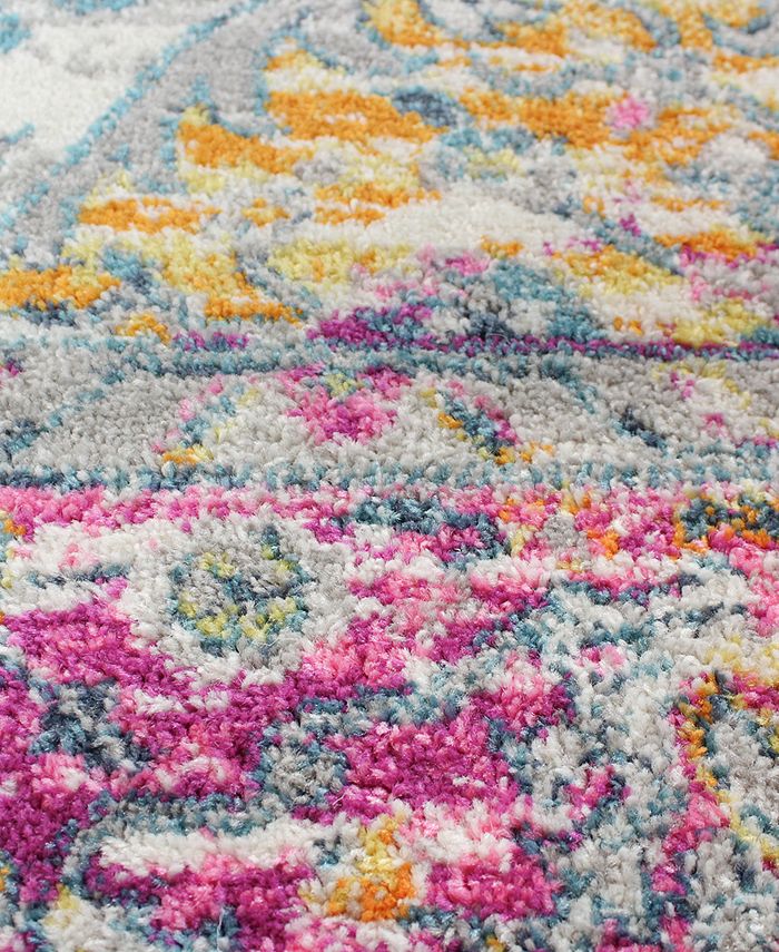 BB Rugs CLOSEOUT! Cassius CSS-510 Ivory 2'6" x 8' Runner Area Rug - Macy's