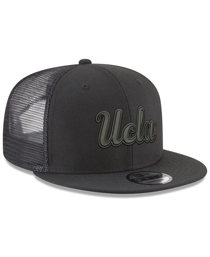 New Era UCLA Bruins Black on Black Meshback Snapback Cap - Macy's
