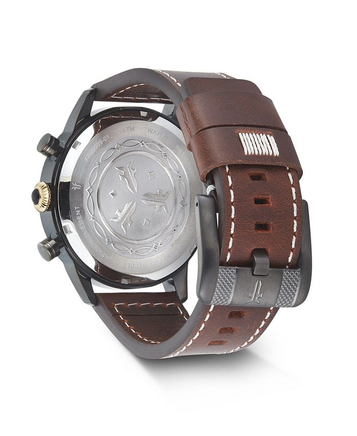 Frye Mens' Graham Chronograph Whiskey Leather Strap Watch - Macy's