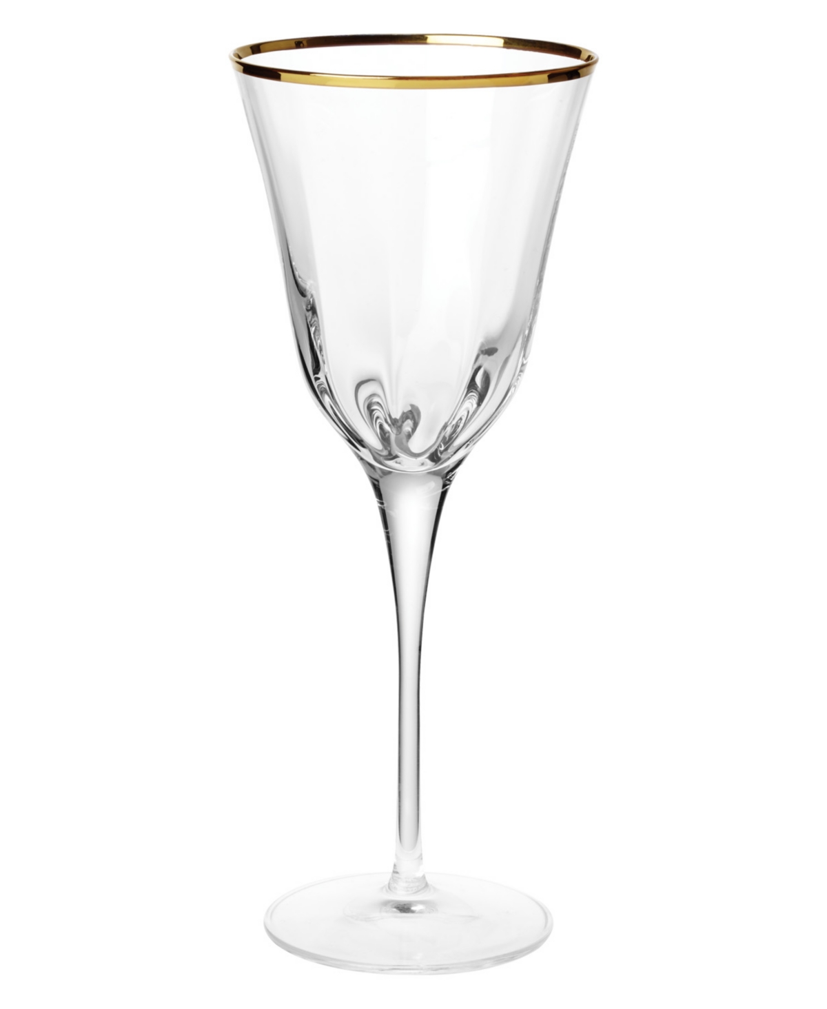 Click here for Vietri Optical Gold Wine Glass - Gold prices