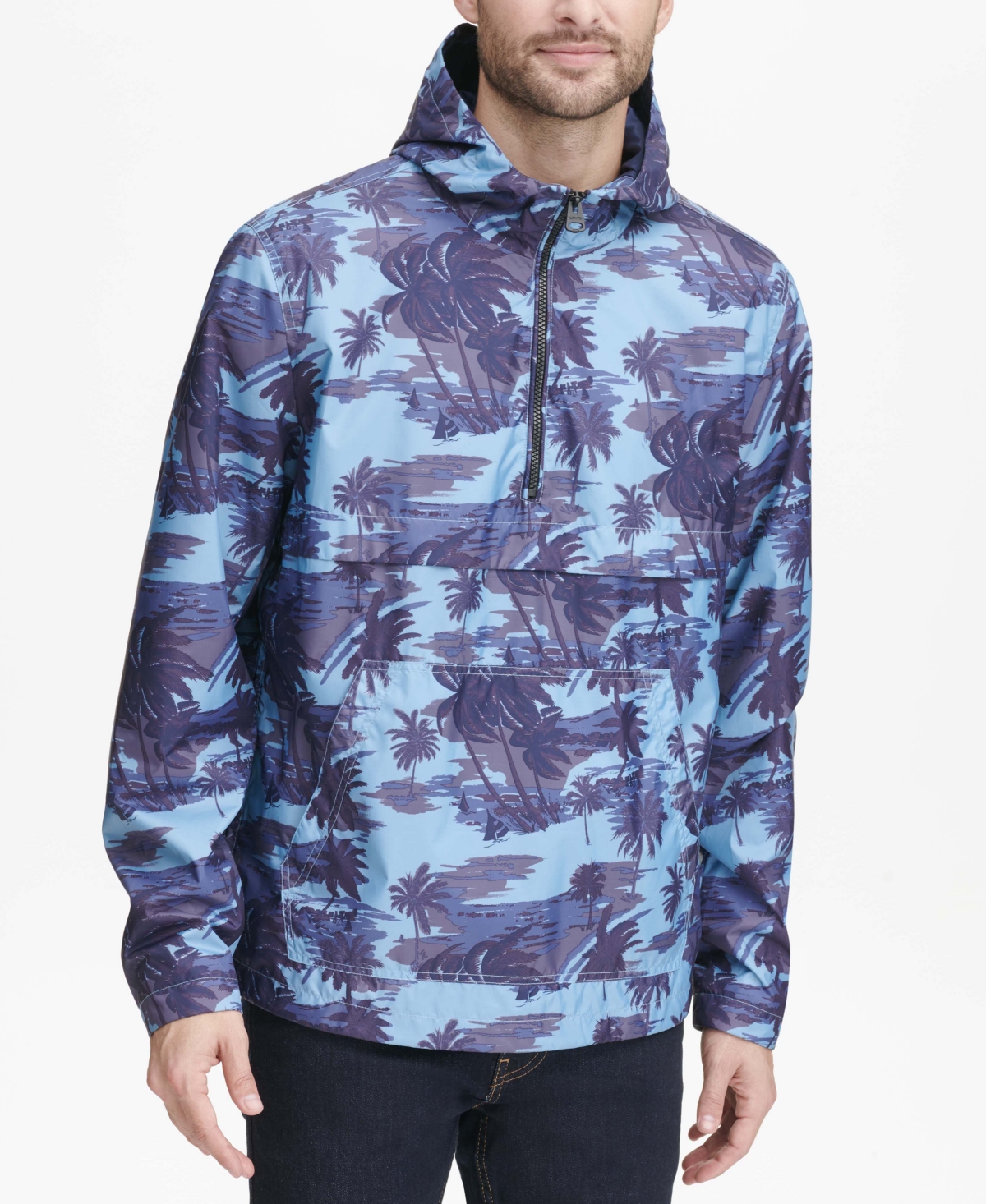 Click here for Levis Mens Water-Resistant Palm-Print 1/2-Zip Jack... prices