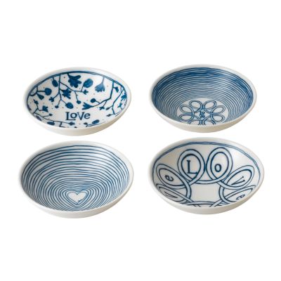 ED Ellen DeGeneres Crafted by Royal Doulton Blue Love Bowl, Set of 4 ...