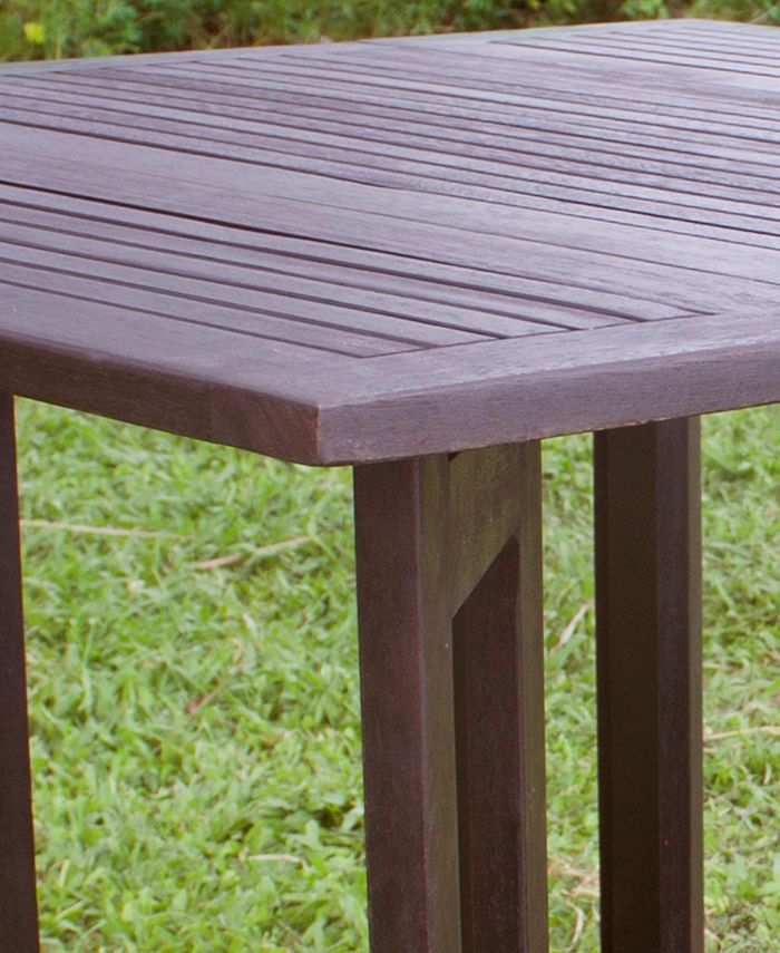 northbeam Eucalyptus Folding Square Table - Macy's