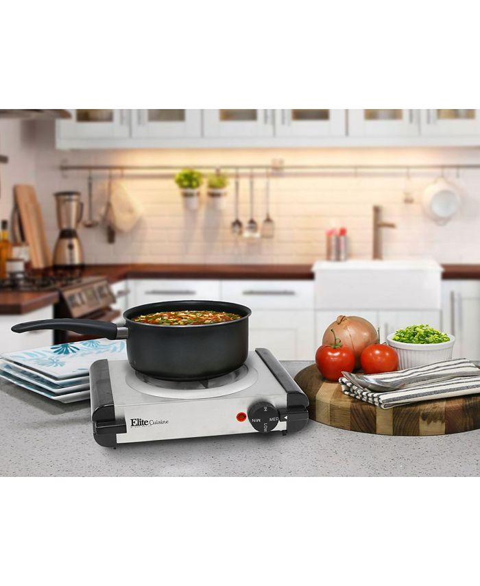 Elite by Maxi-Matic Elite Cuisine Single Coiled Electric Burner Hot ...