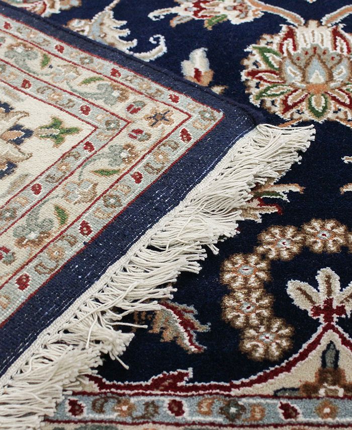 BB Rugs Fine Indo Nain 628744 Blue/Ivory 8'3" x 10' Area Rug - Macy's