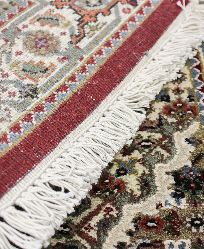BB Rugs Fine Indo Tabriz 628720 Red/Ivory 2'9" x 12'3" Runner Area Rug ...