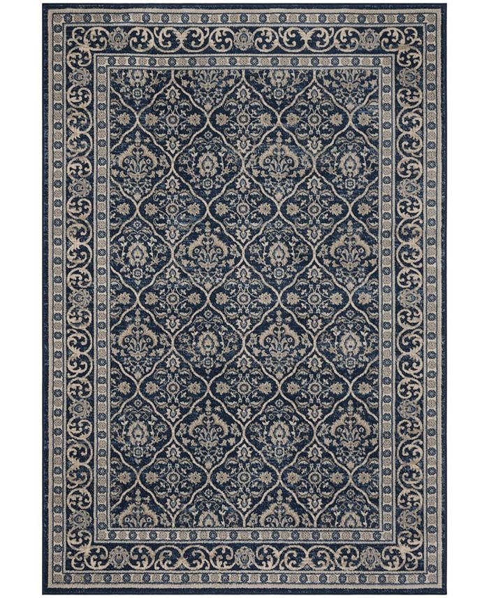 Safavieh Brentwood BNT870 Navy and Light Gray 3' x 5' Sisal Weave Area ...