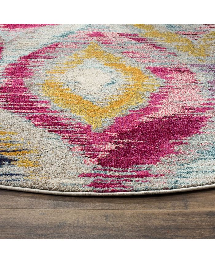 Safavieh Monaco Multi 6'7" x 6'7" Round Area Rug - Macy's