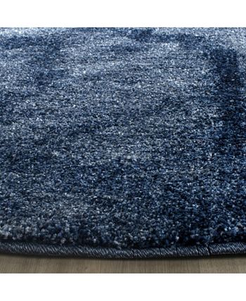Safavieh Retro RET2144 Blue and Dark Blue 8' x 8' Round Area Rug - Macy's