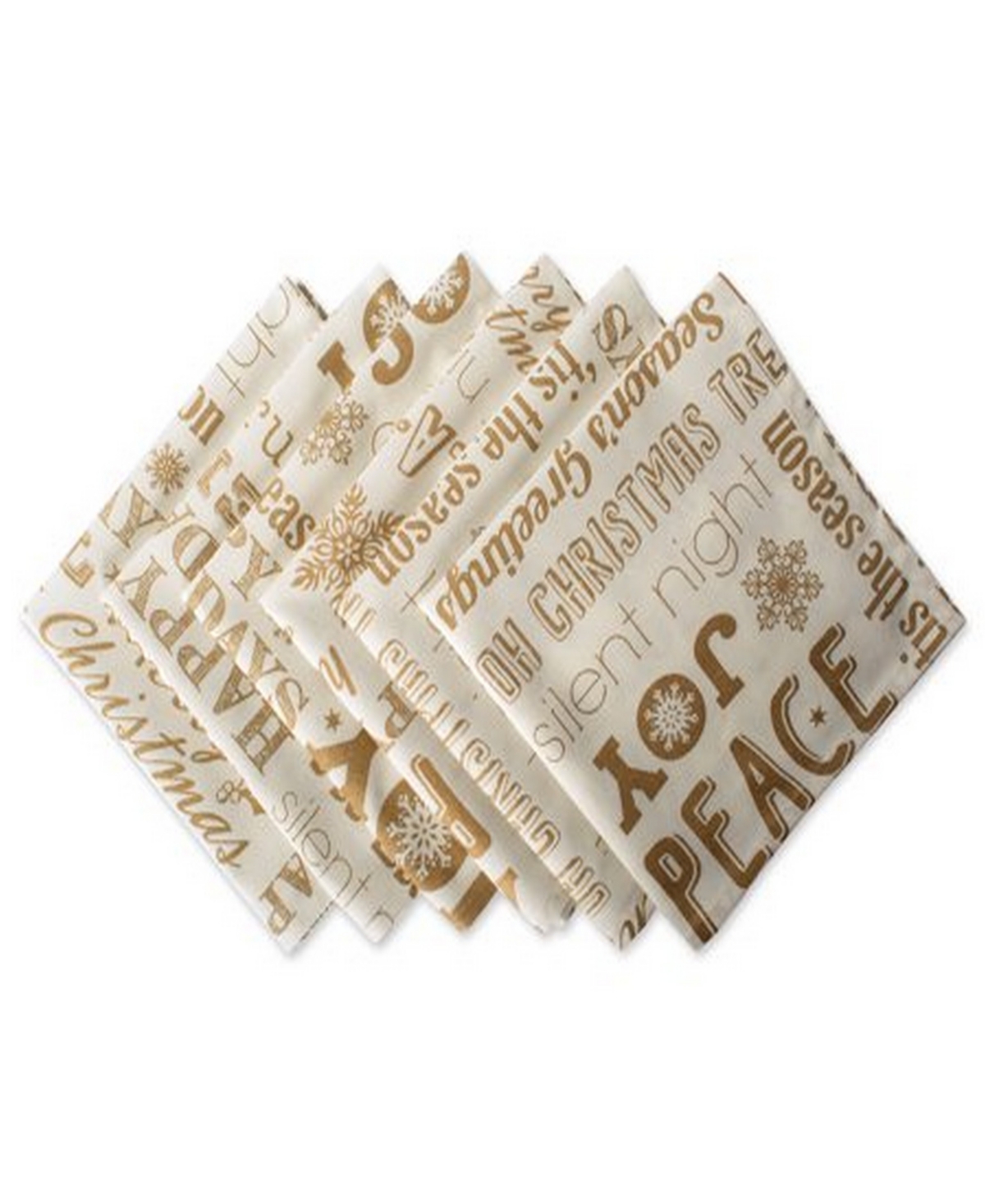 Click here for Christmas Collage Napkin  Set of 6 - Gold prices