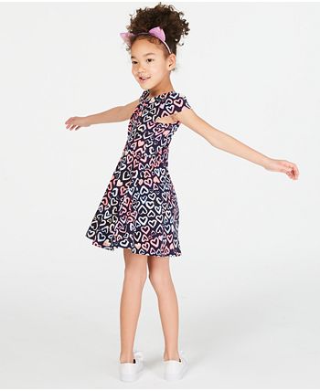 Epic Threads Super Soft Toddler Girls Heart-Print Dress, Created for ...