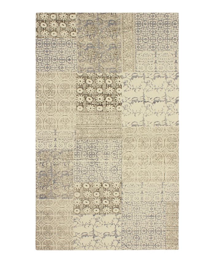 French Connection Boise Stonewash Printed Cotton 27" x 45" Accent Rug ...