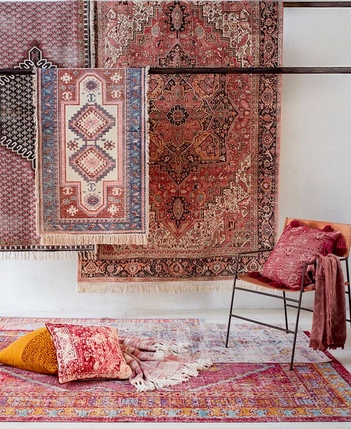 French Connection Giselle Colorwashed Kilim 27" x 46" Accent Rug - Macy's