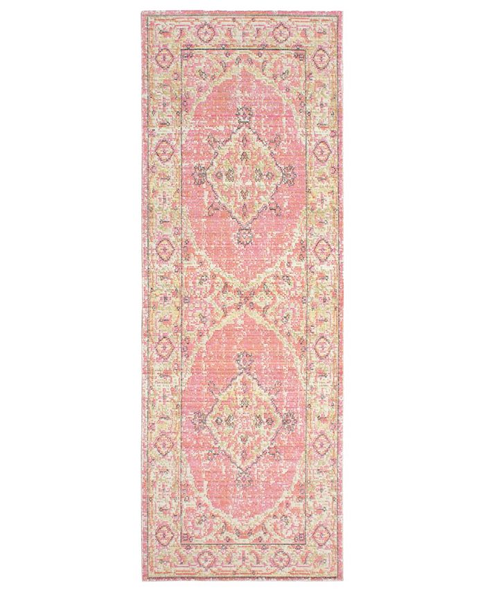 French Connection Kenora Colorwashed Kilim 22" x 61" Accent Rug - Macy's