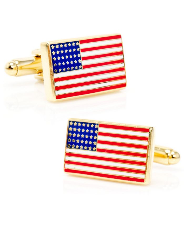 Cufflinks Inc. Gold American Flag Cufflinks - Macy's