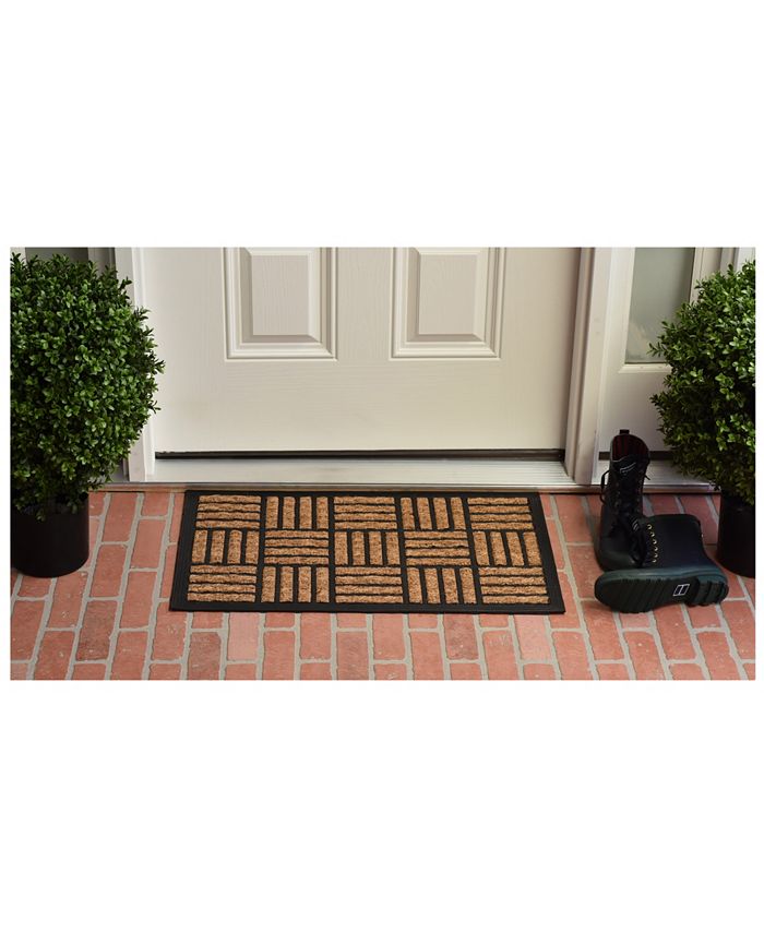 Home & More Baron 18" x 30" Coir/Rubber Doormat - Macy's