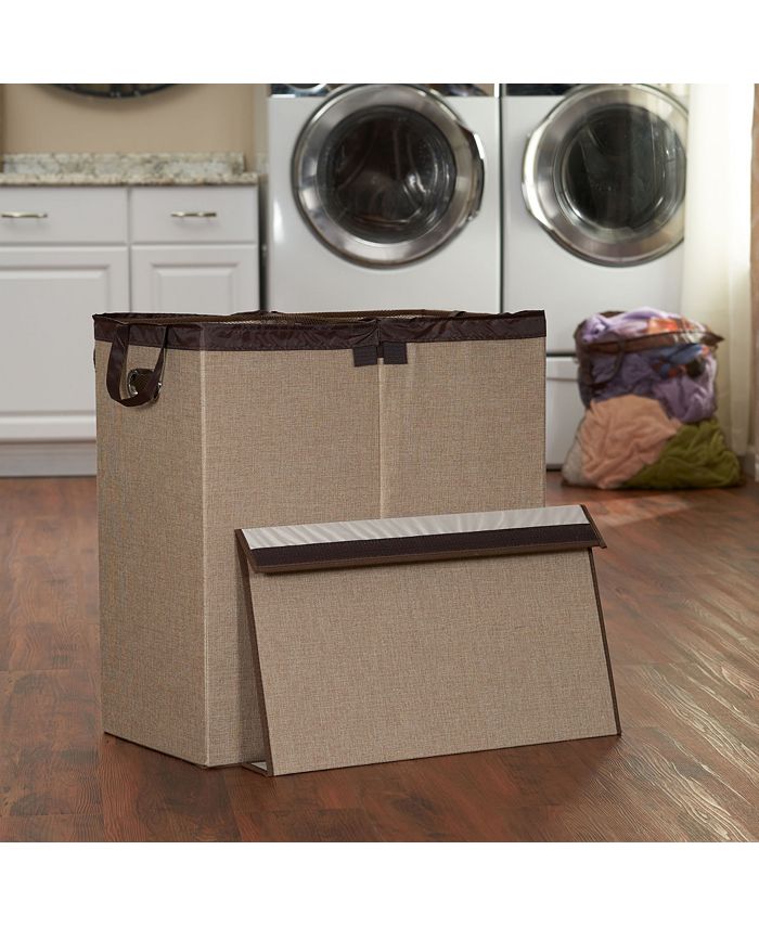 Household Essentials Collapsible Double Laundry Hamper Sorter - Macy's