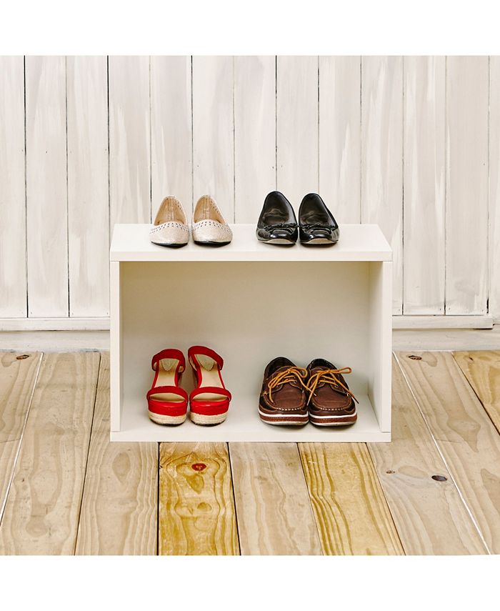 Way Basics Eco Stackable Large Rectangle Shelf and Storage Organizer ...