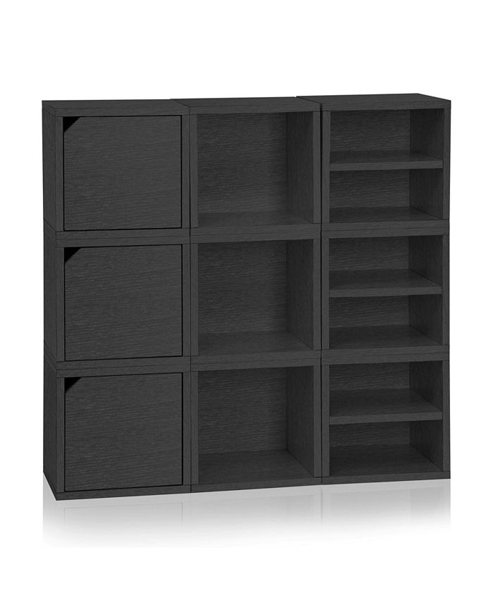 Way Basics Eco Stackable Connect Open Storage Cube and Cubby Organizer ...