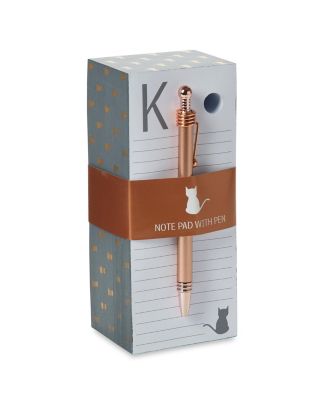 Tri-Coastal Design "K" Note Pad with Pen Set - Macy's