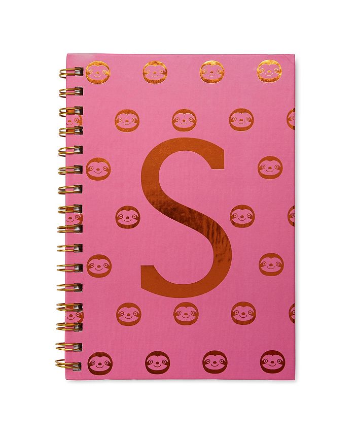 Tri-Coastal Design Monogram Spiral Notebook "S" - Macy's