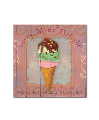 Fiona Stokes-Gilbert-ALI 'Parlor Ice Cream II' Canvas Art - 35" x 35" x ...