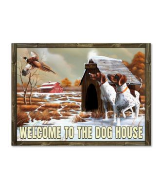 Geno Peoples 'Welcome to the Dog House' Canvas Art - 24" x 18" x 2 ...