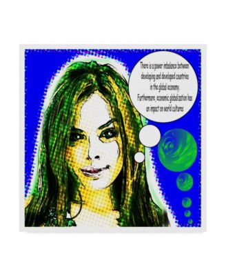 Dana Brett Munach 'The Economist' Canvas Art - 14" x 14" x 2" - Macy's