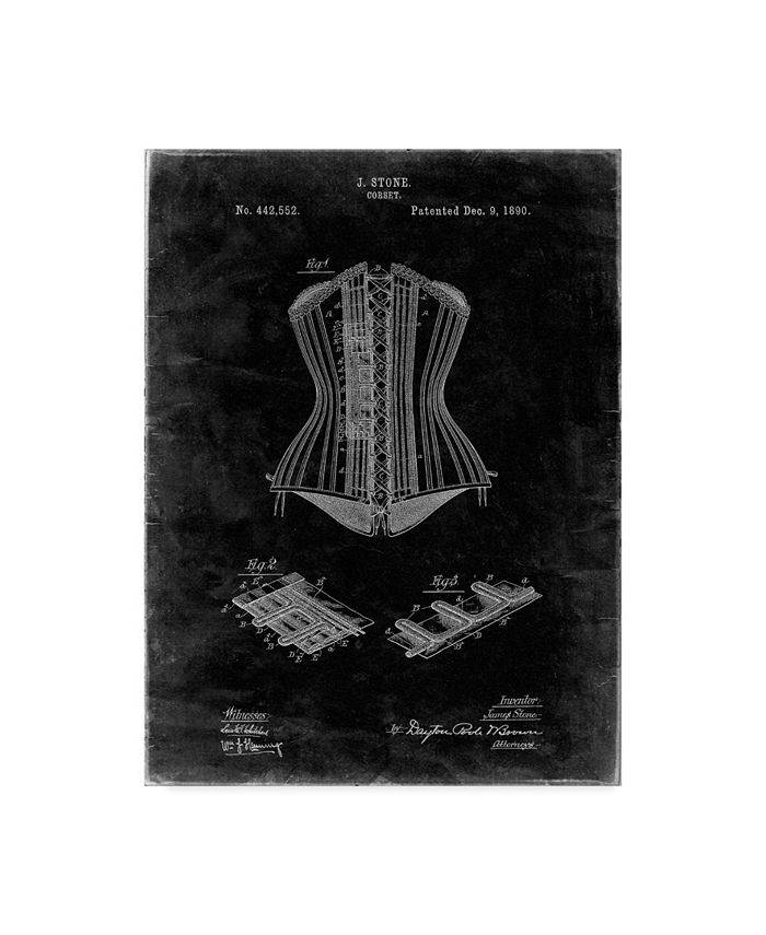 Trademark Innovations Cole Borders 'Corset' Canvas Art - 32" x 24" x 2 ...