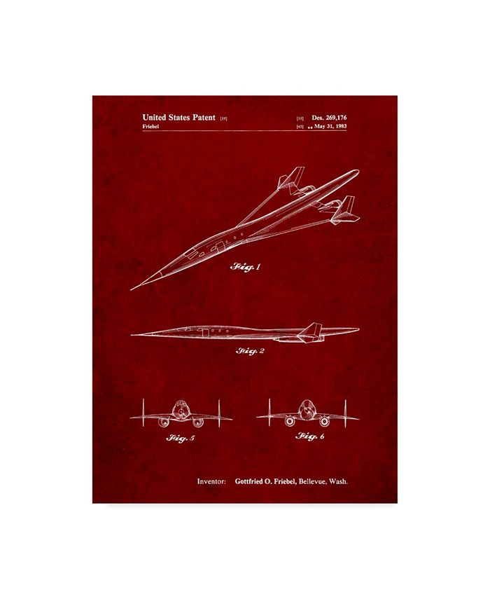 Trademark Innovations Cole Borders 'Boeing Supersonic Transport Concept ...