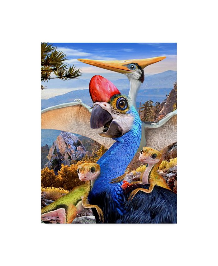 Trademark Global Howard Robinson 'Prehistoric Birds' Canvas Art - 24" x ...