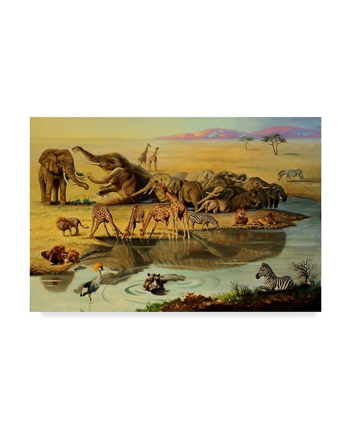 Trademark Global D. Rusty Rust 'Kenya' Canvas Art - 24" x 16" x 2" - Macy's