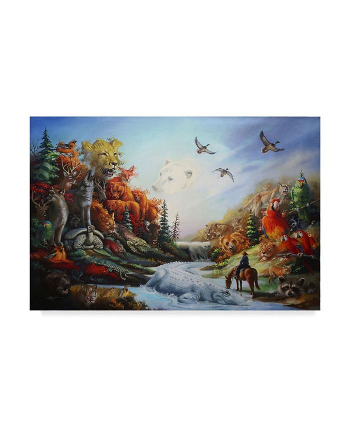 Trademark Global D. Rusty Rust 'Welcome Home' Canvas Art - 24" x 16" x ...