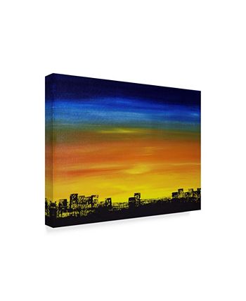 Trademark Global Hilary Winfield 'Skyline' Canvas Art - 47" x 35" x 2 ...