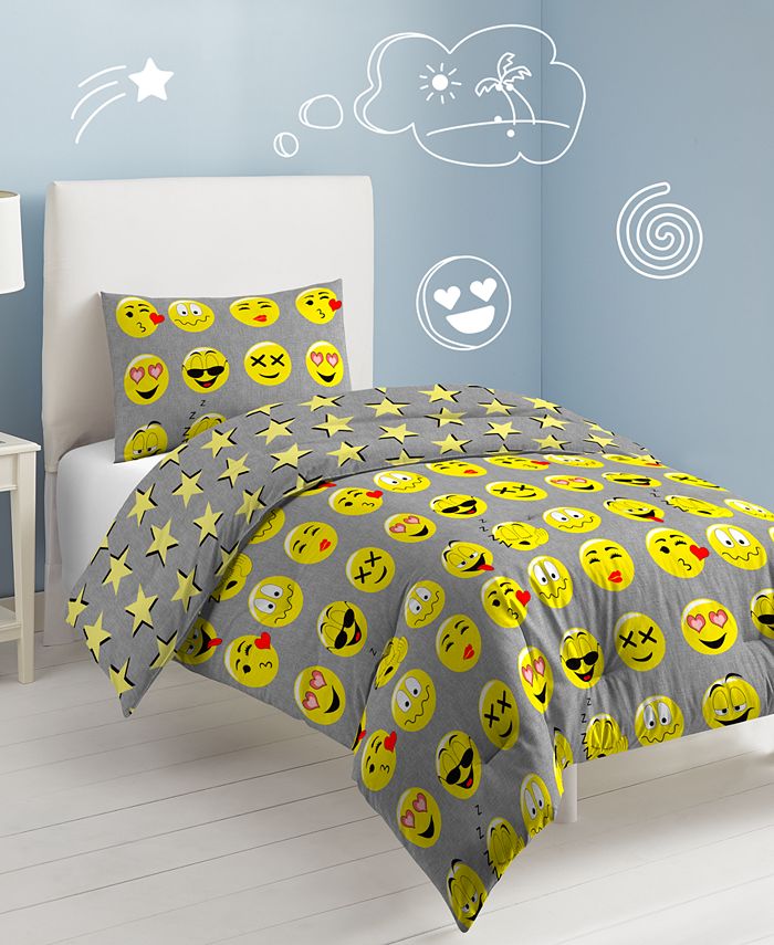Dream Factory Emoji Twin Comforter Set - Macy's