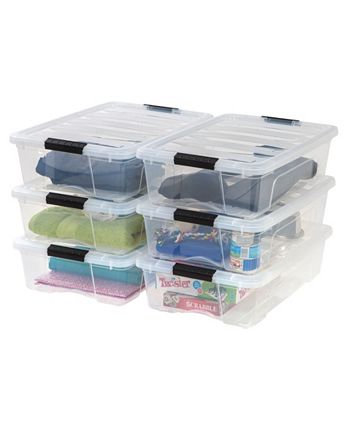 IRIS USA Iris 26 Quart Stack and Pull Box, 6 Pack - Macy's